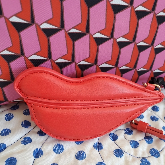 Diane Von Furstenberg | Bags | Dvf Pink Modern Geo Pattern Camera Bag ...